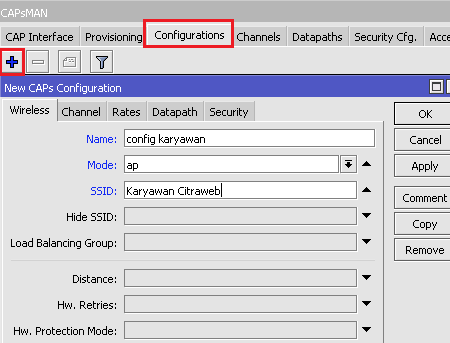 Citraweb.com : [CAPsMAN] Capsman dengan VLAN dan VAP (Virtual Access Point)